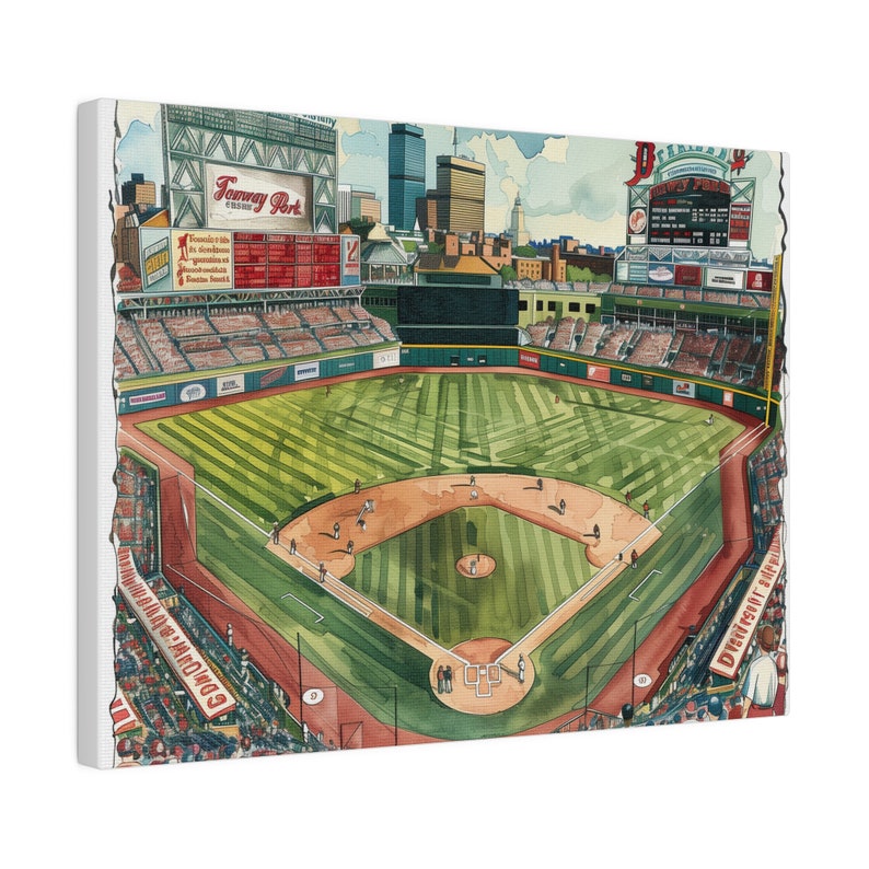 Fenway Park Matte Canvas Stretched, Wall Decor, Boston Baseball Home ...