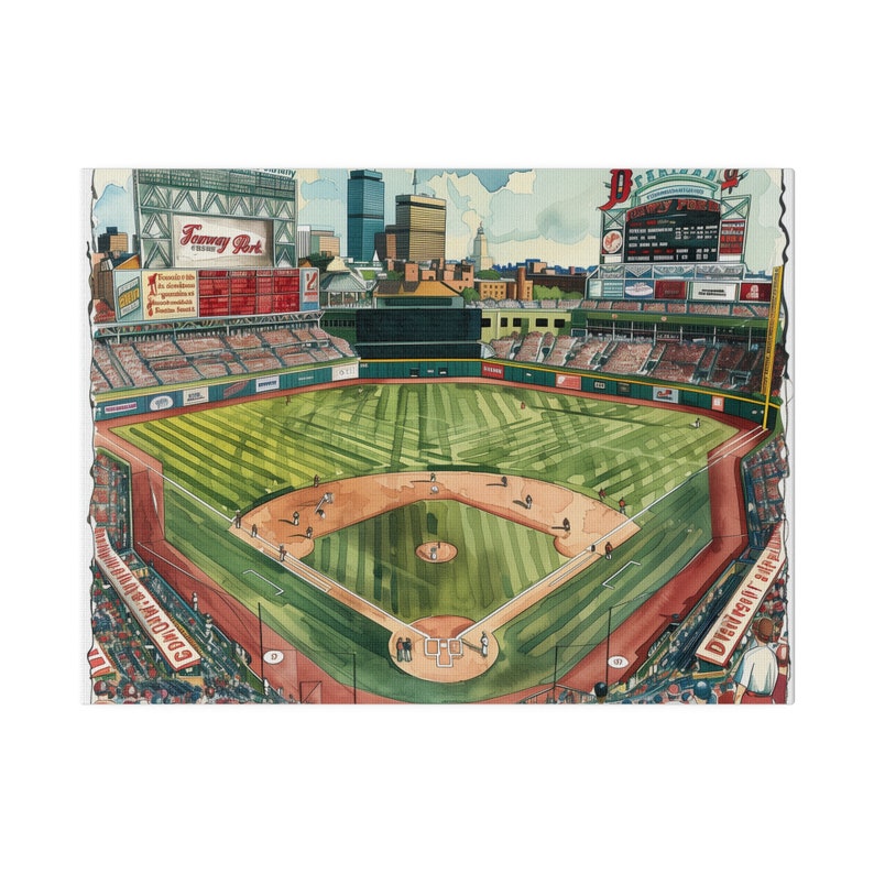 Fenway Park Matte Canvas Stretched, Wall Decor, Boston Baseball Home ...