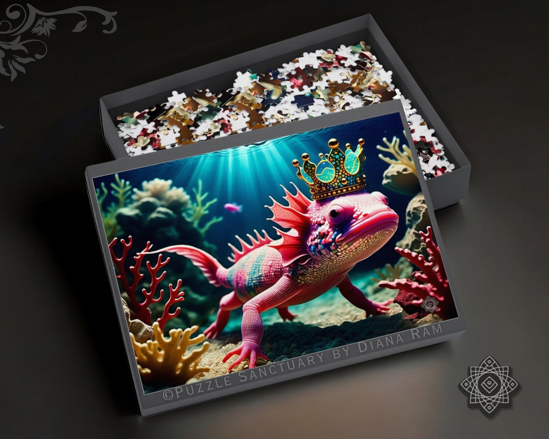 Regal Axolotl Jigsaw Puzzle 120, 252, 500, 1000 piece Freshwater ...