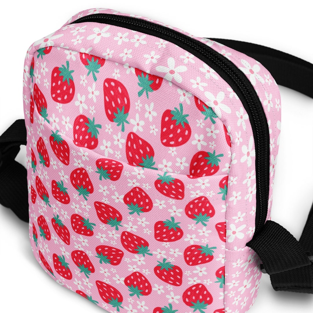 Strawberry Crossbody Bag Kawaii Fanny Pack Pink Small Shoulder Sling ...
