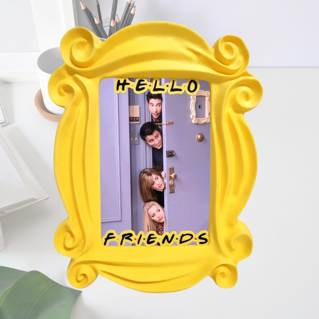 FRIENDS Replica Yellow Peephole Frame for Front Door or 4x6 Photos With ...