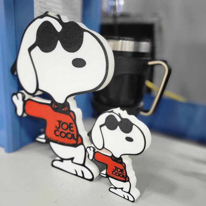 Snoopy Joe Cool 3D Desk Wall Decor Art peanuts - Etsy