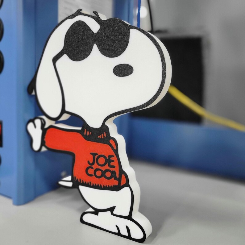 Snoopy Joe Cool 3D Desk Wall Decor Art peanuts - Etsy