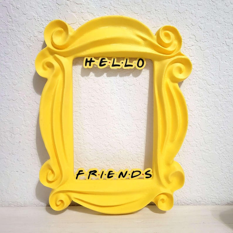 FRIENDS Replica Yellow Peephole Frame for Front Door or 4x6 Photos With ...