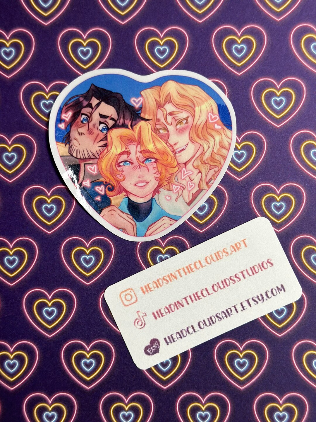 Castlevania Throuple 3 Heart Sticker - Etsy