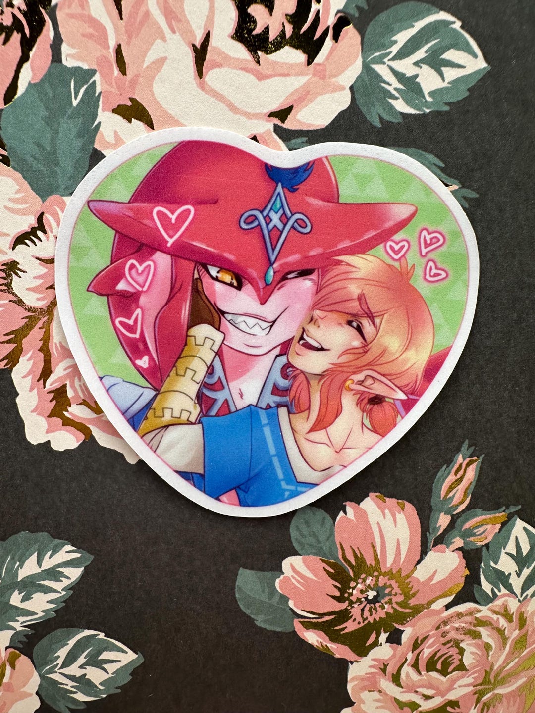 Sidon & Link 3” Heart Sticker - Etsy