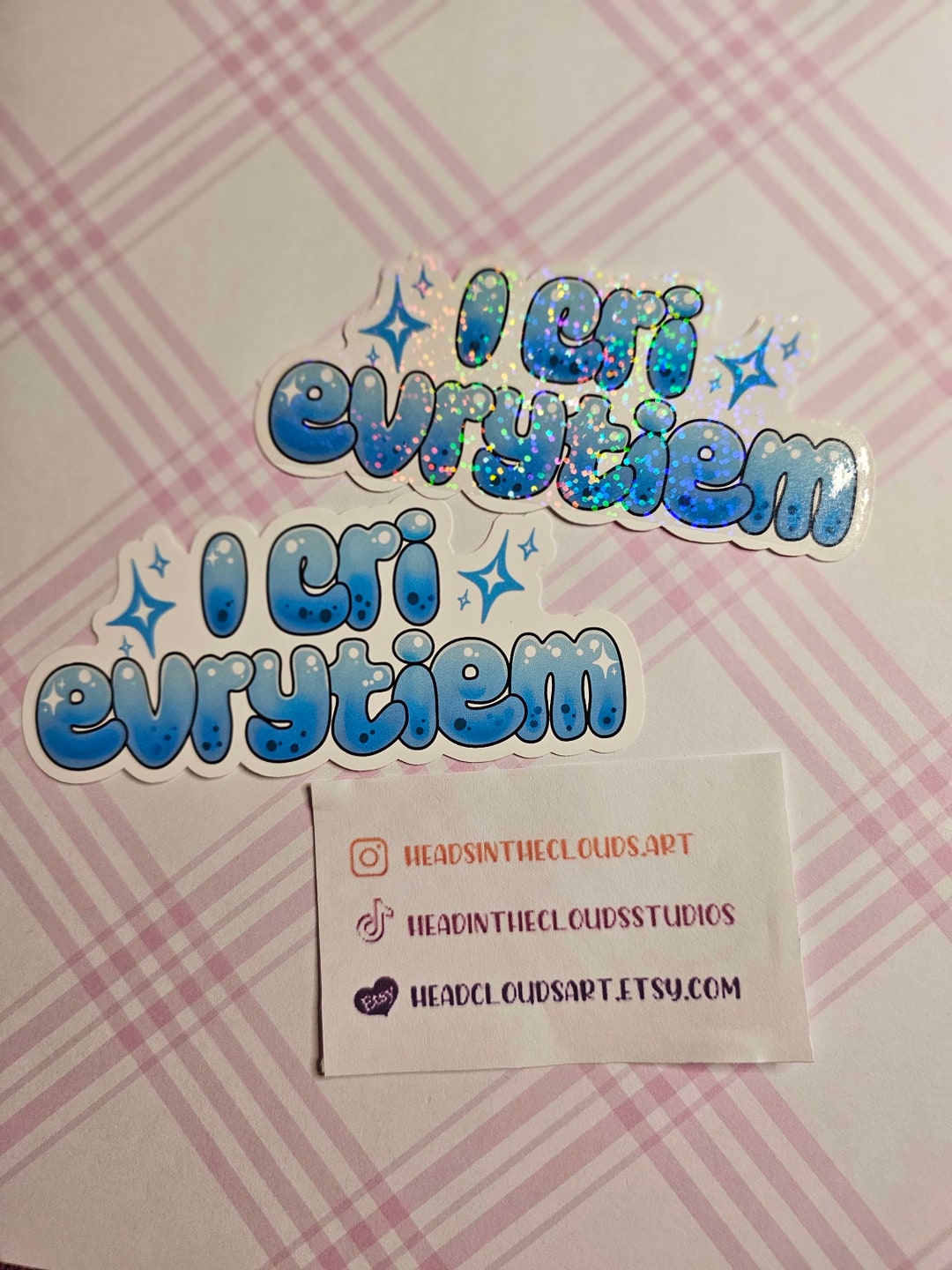 I Cri Evrytiem Sticker - Etsy