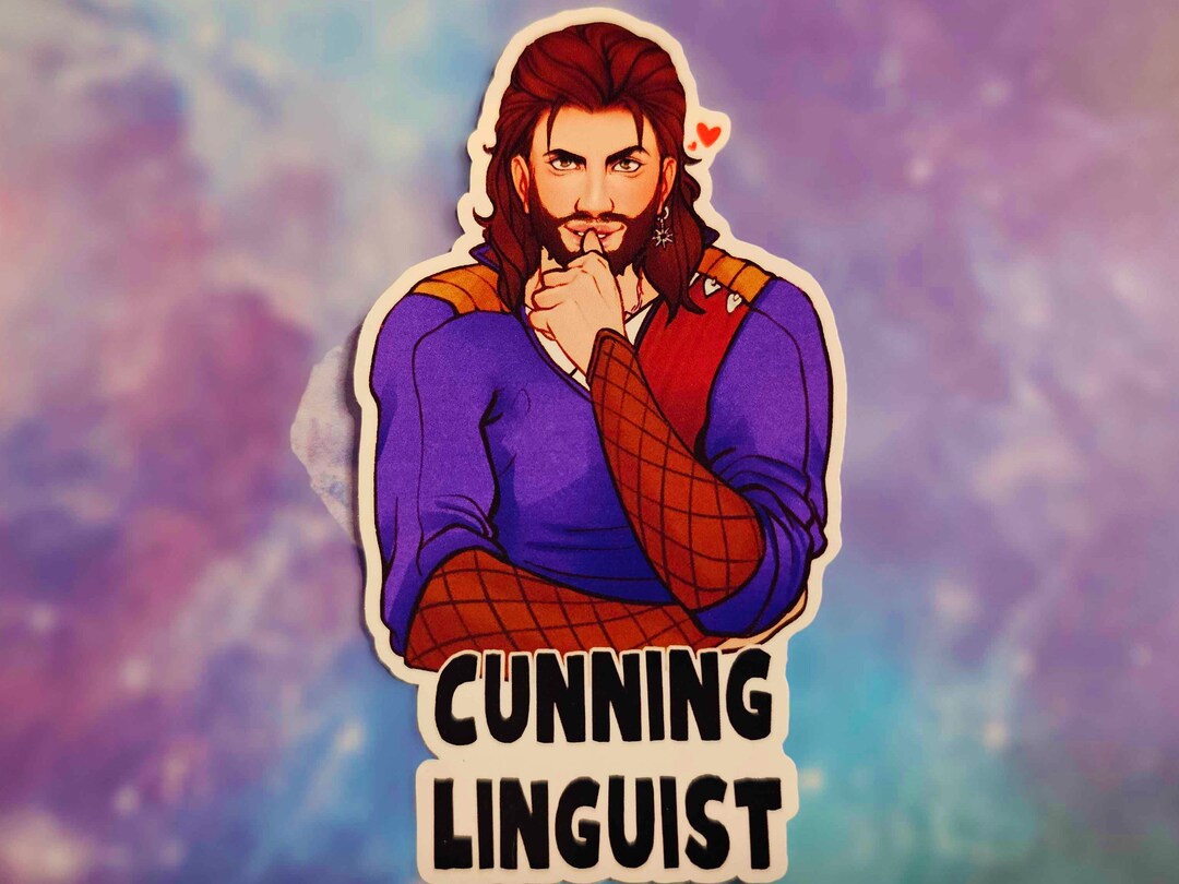 Baldur's Gate 3 Gale Cunning Linguist Sticker - Etsy
