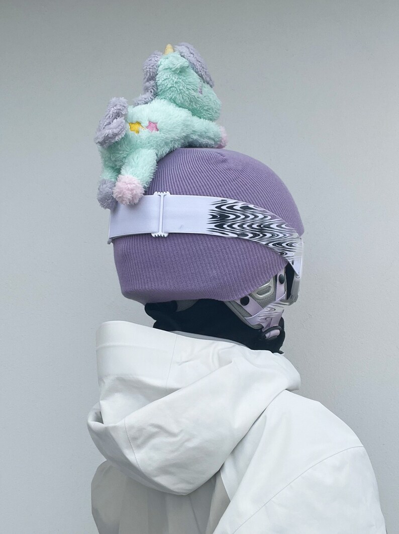Purple Unicorn Ski Helmet Cover Uni Size Girl Kids Adults Helmet Cover ...