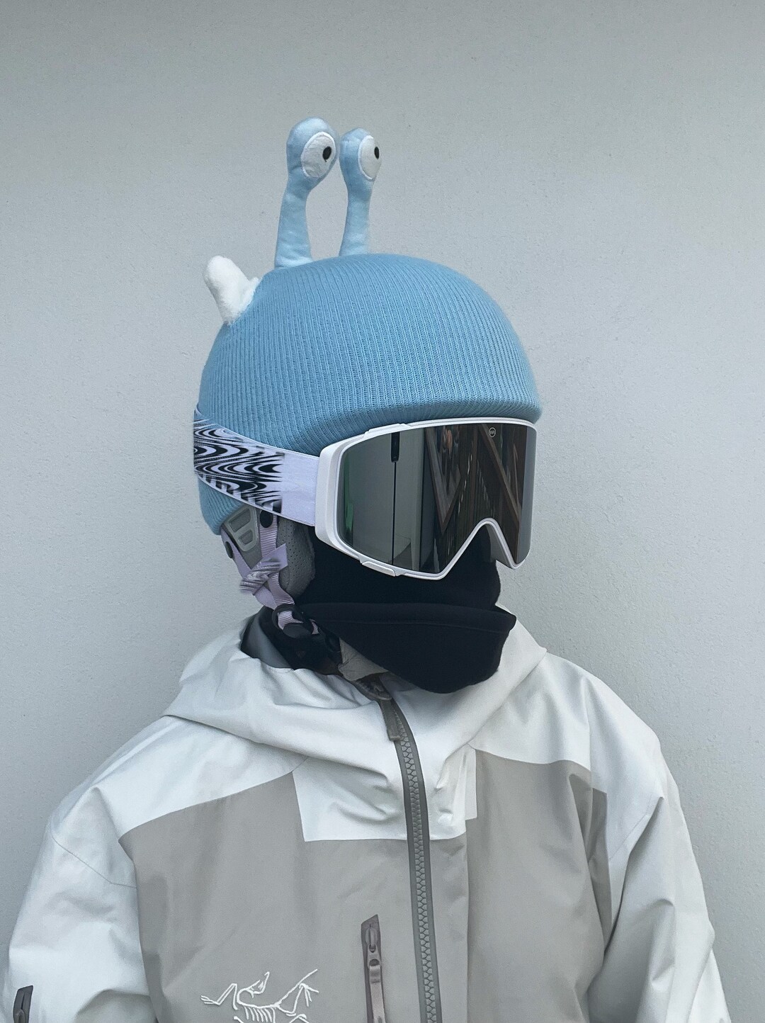Blue Antennae Snail Ski Helmet Cover | Uni Size Kids Adults | Helmet ...