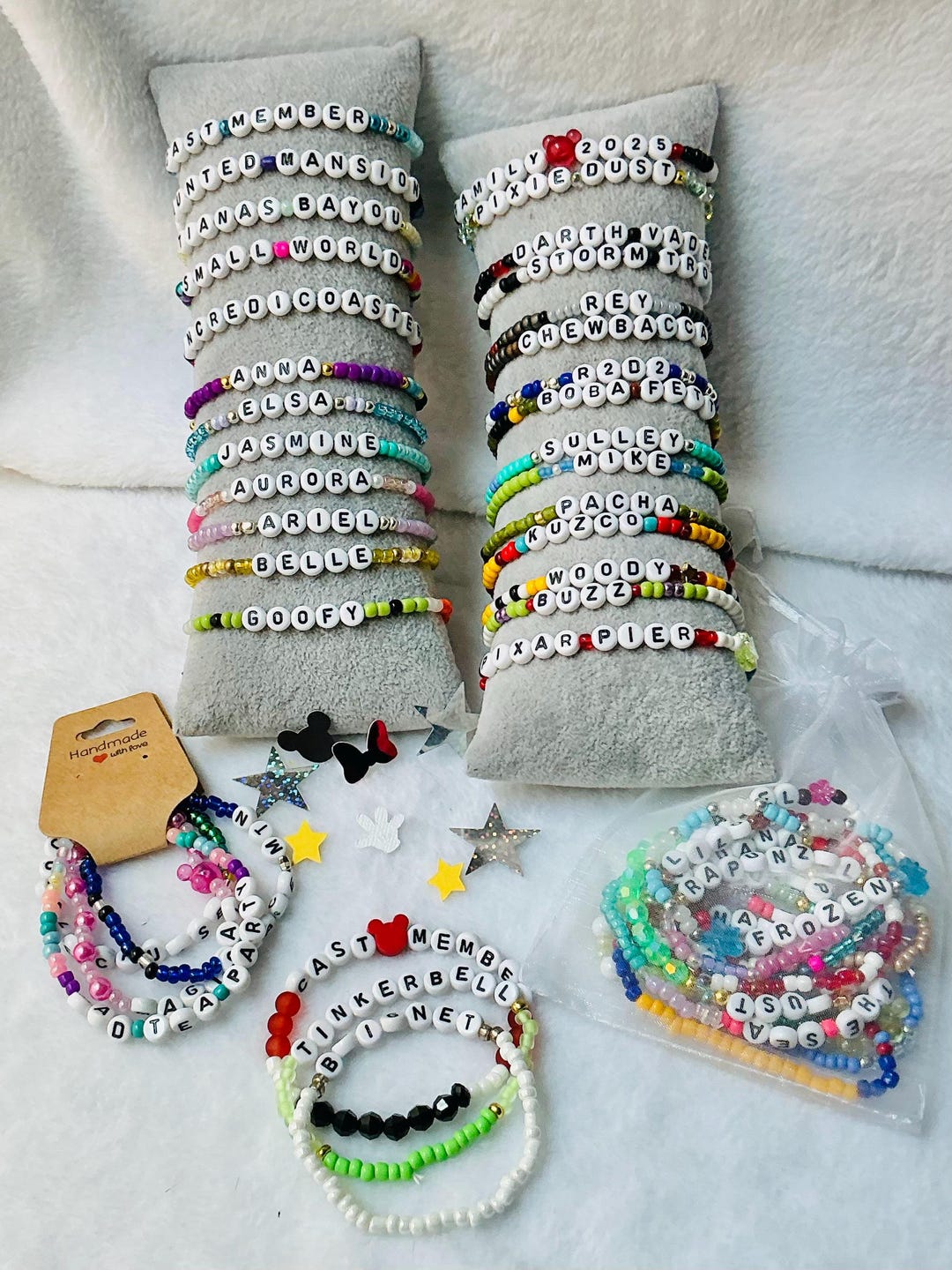 Disney Inspired Beaded Bracelets: Custom Theme Park Jewelry - Etsy