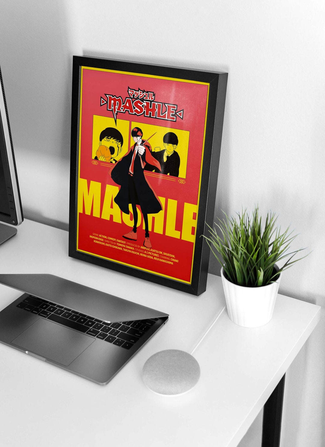 Muscles and Magic - Anime Parody Poster / Downloadable Poster / Wall ...
