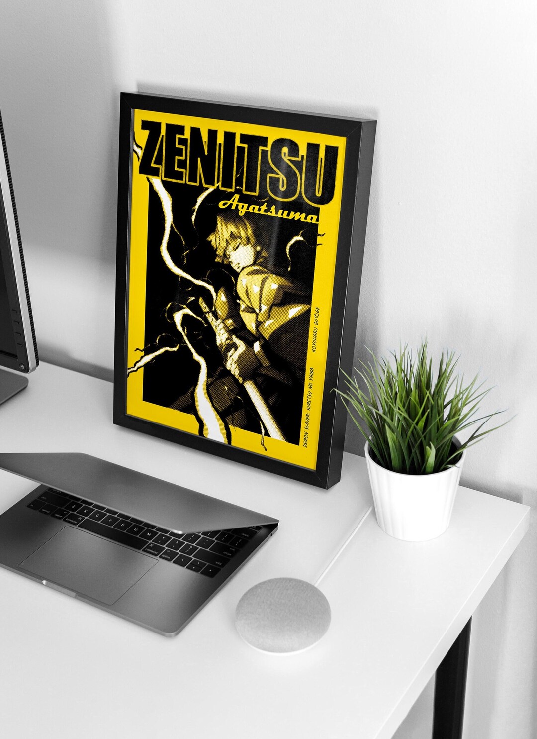 Zenitsu Poster 5 Sizes/ Kimetsu No Yaiba / Wall Decor / Printable ...