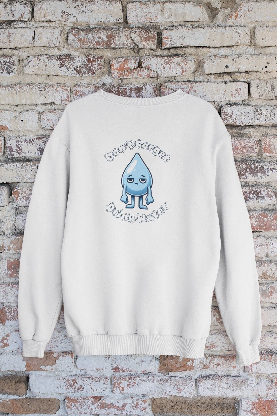 Cute Drink Water Sweatshirt, Self Care Sweater Hydration Sweatshirt ...