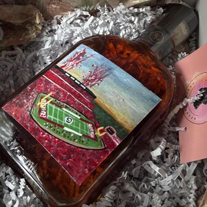 College Football Painted Liquor Bottle - Etsy