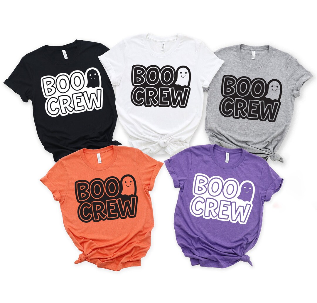 Boo Crew Shirts, Halloween Boo Party Shirts, Ghost Shirt, Halloween ...