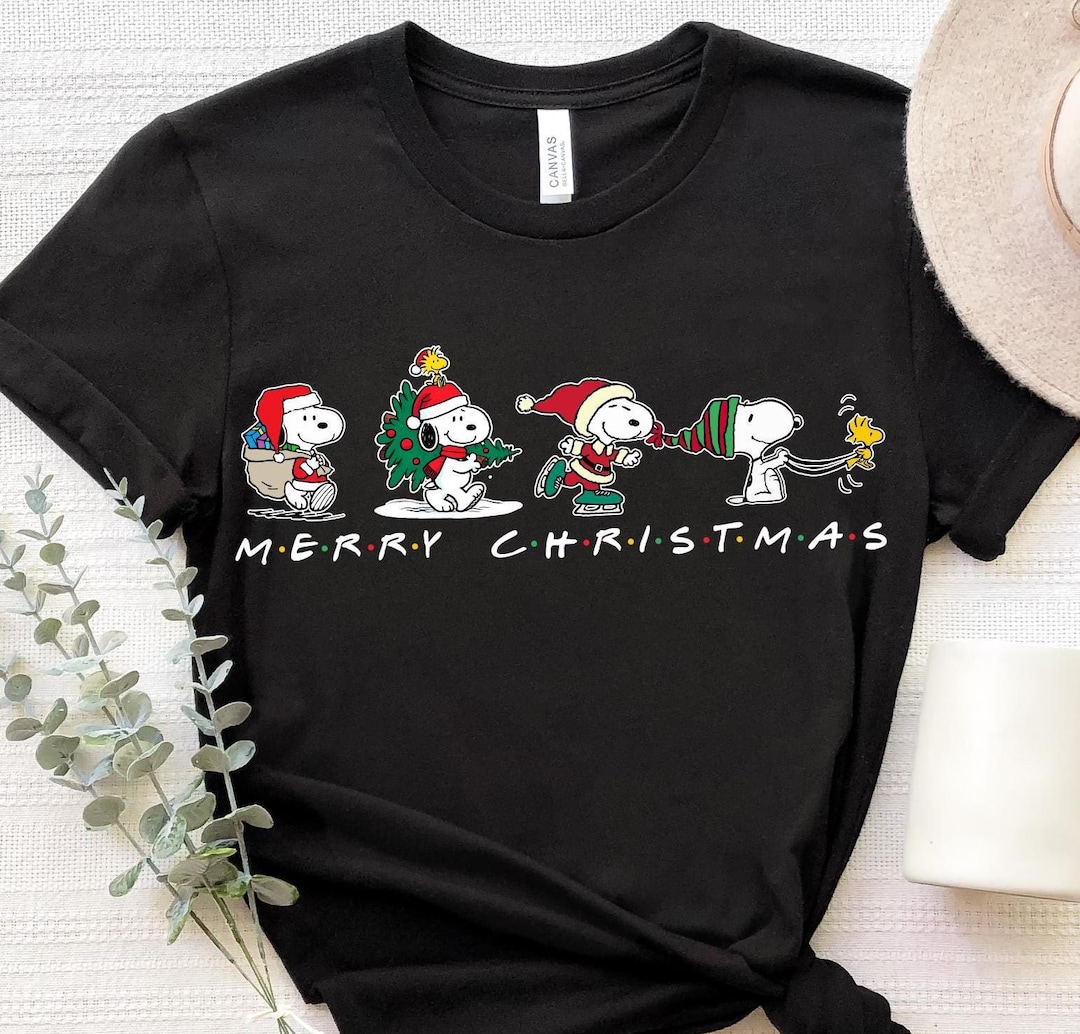 Merry Christmas Snoopy Shirt, Christmas Apparel, Snoopy Christmas Shirt ...