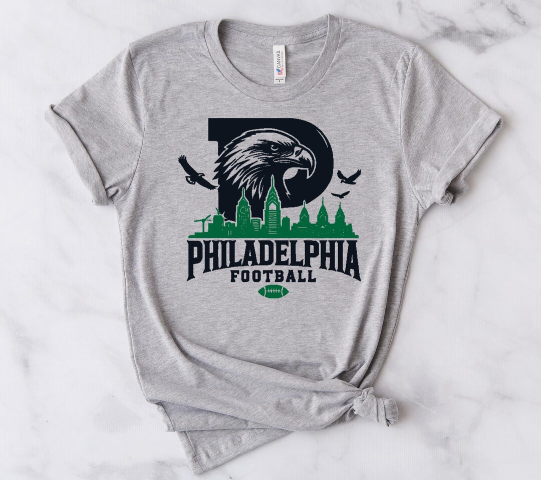 Philadelphia Eagle Football Shirt, Football Eagles Philly Retro T-shirt ...