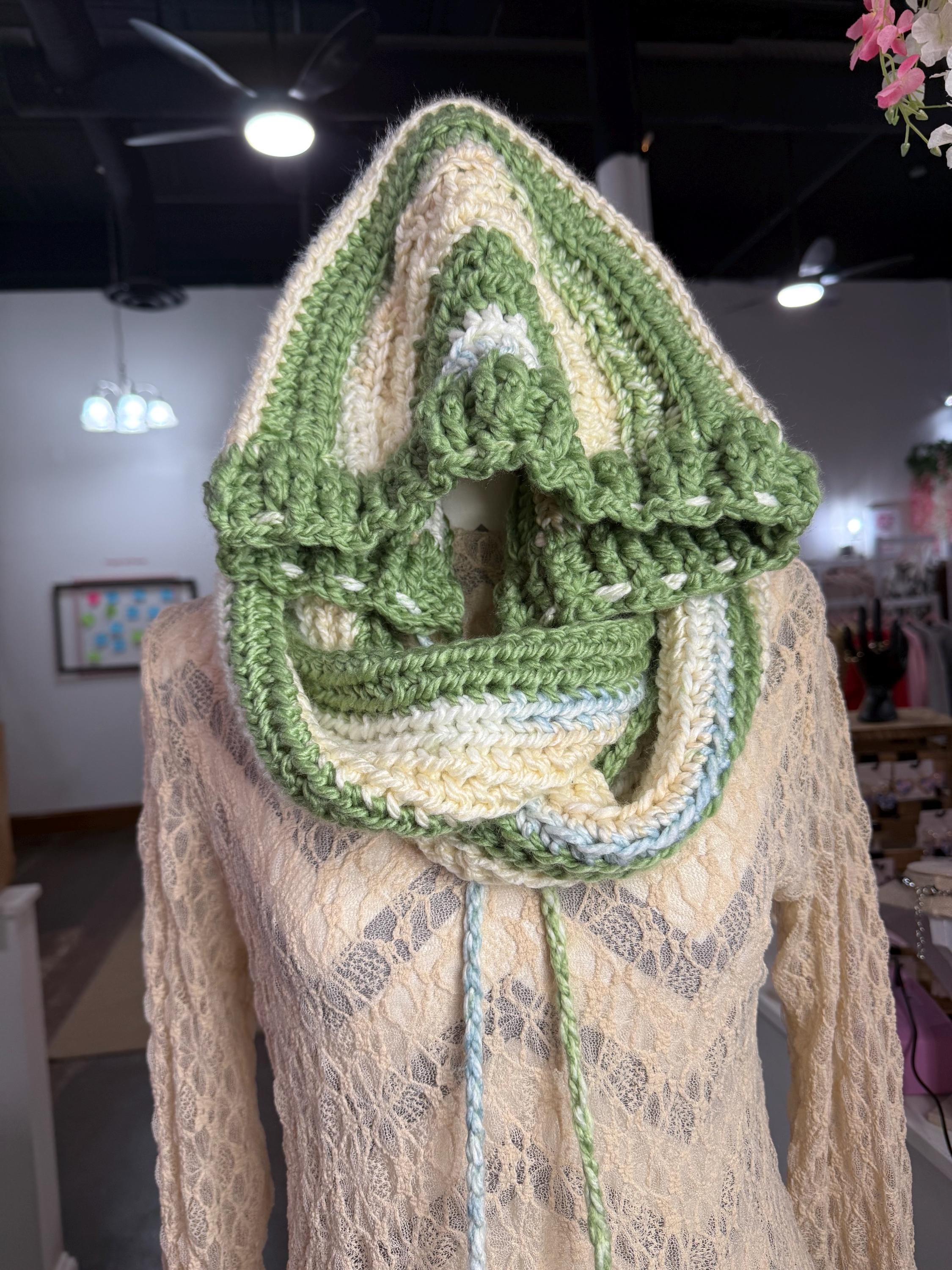 PATTERN - Hooded Infinity Scarf Crochet Pattern | Advanced Beginner ...