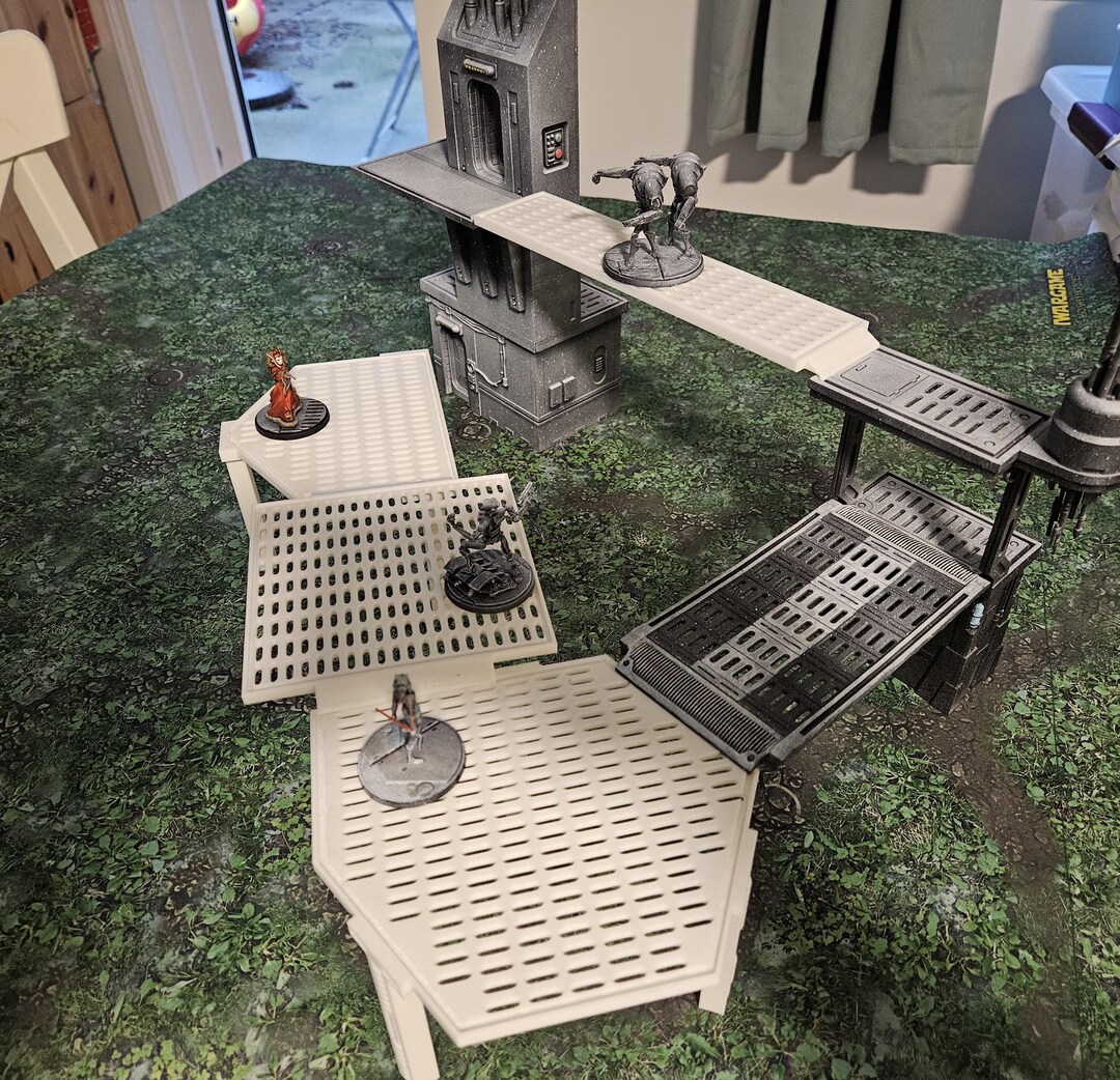 Star Wars Shatterpoint Expanded Hexagon and Home Plate Platforms, Long ...