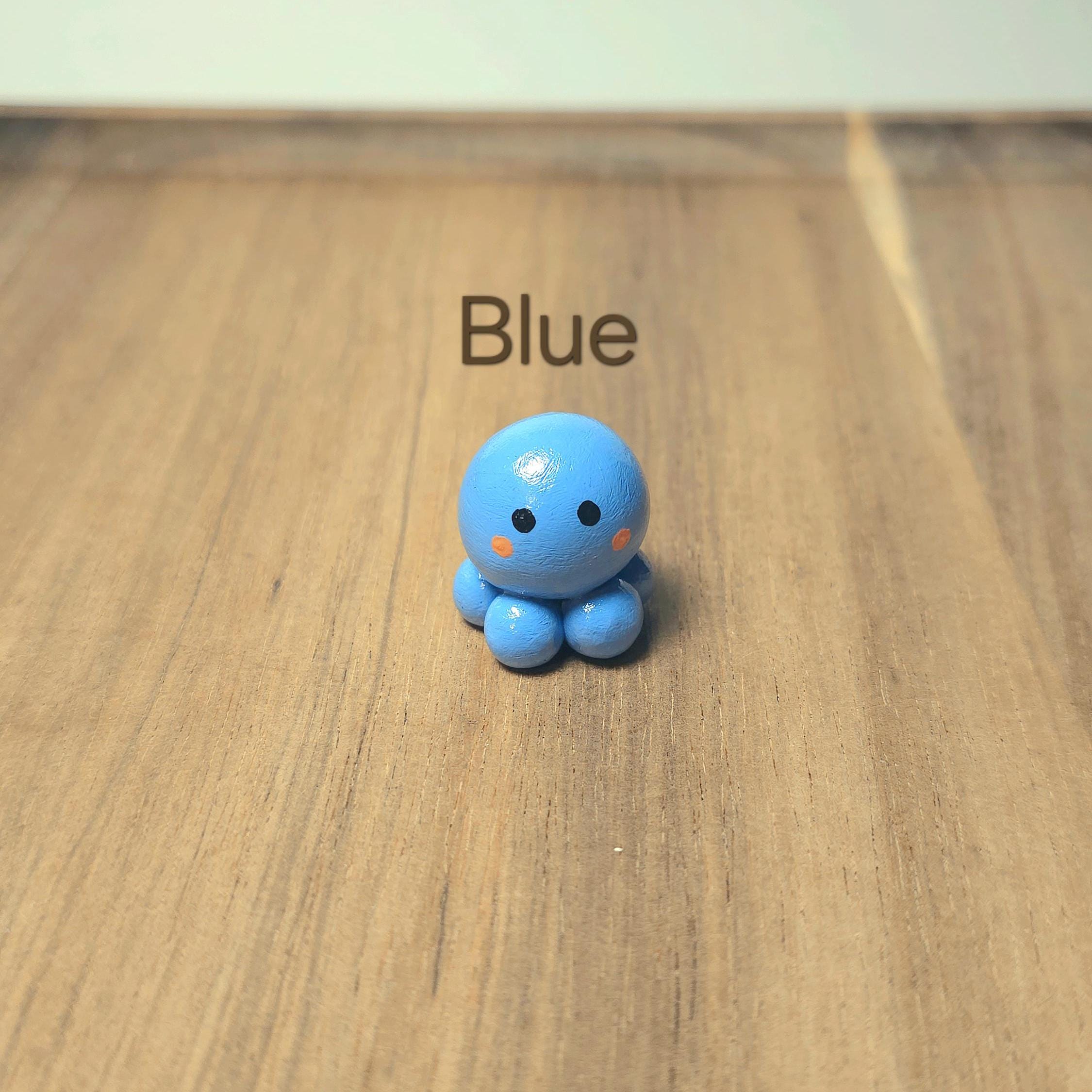 Vibrant Hand-painted Polymer Clay Octopuses Designed for Tabletop ...