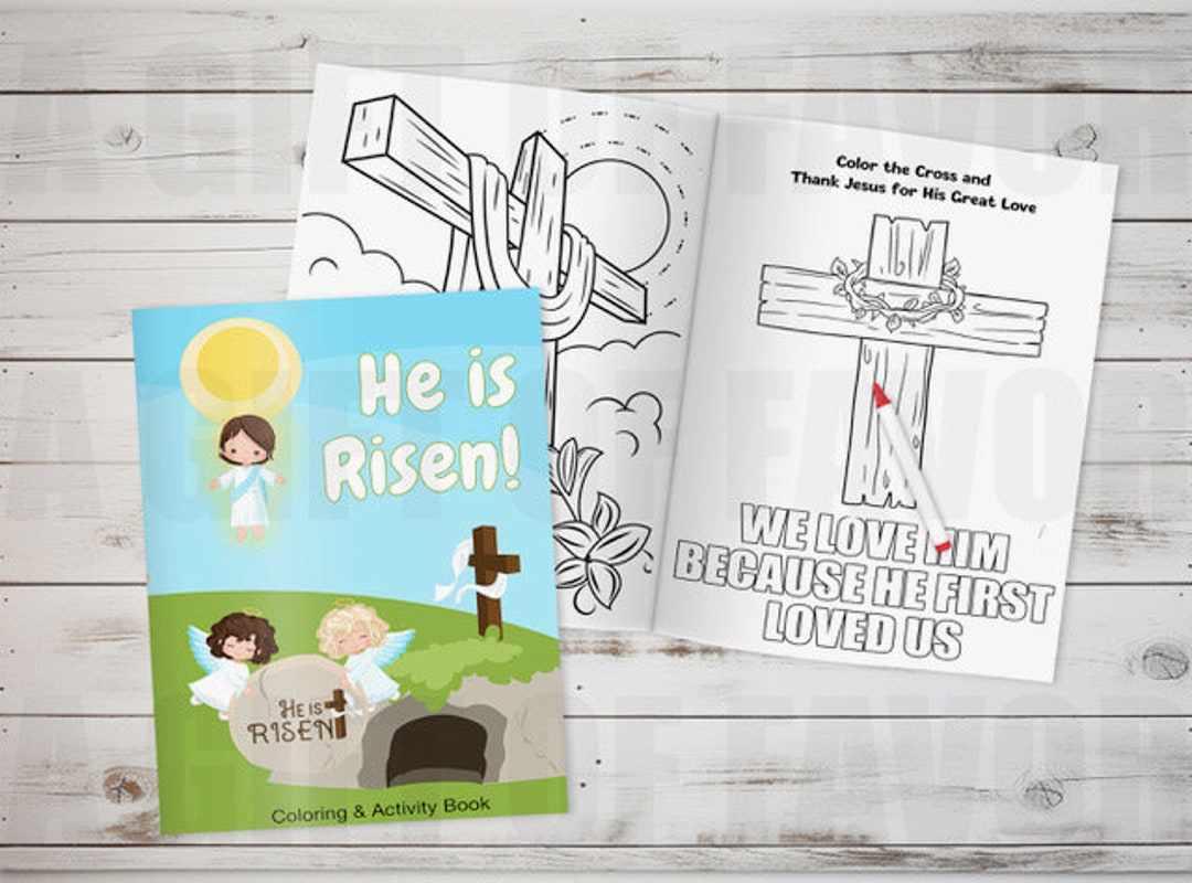 Cau Easter Story Coloring Book Sunday School - Sunday School Coloring ...