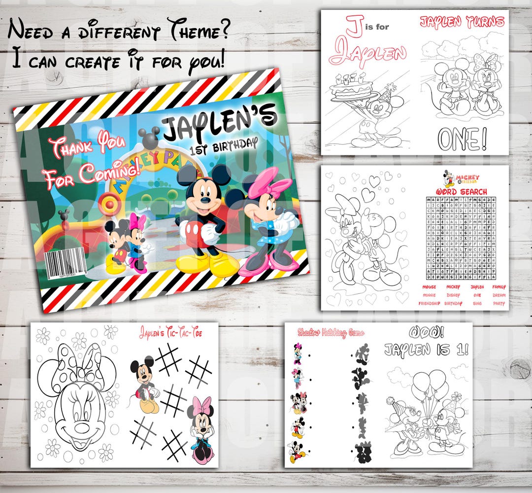 Custom Coloring Book Party | Color | Custom Coloring Activity Book ...