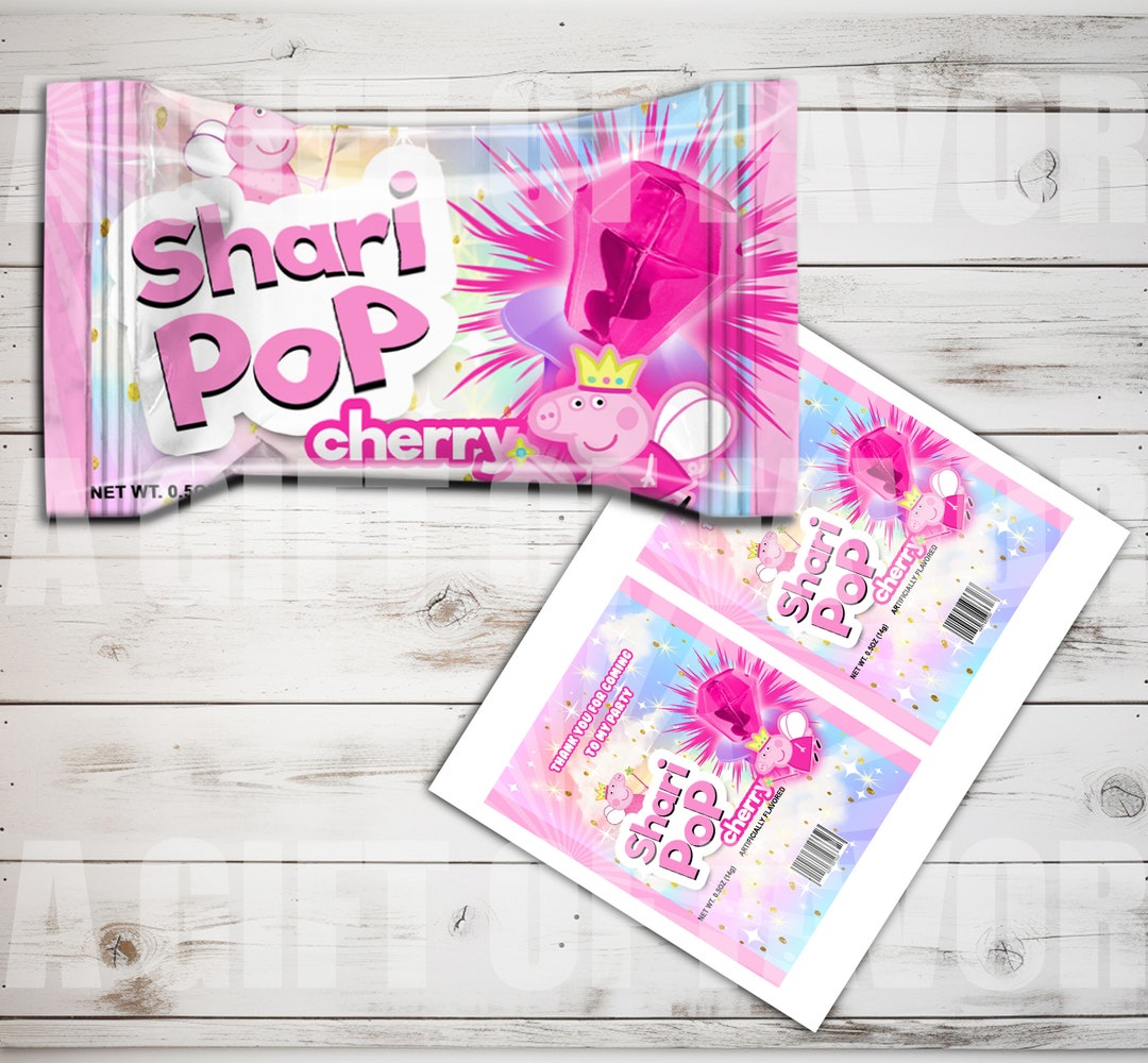 Peppa Pig Ring Pop | Fairy Peppa Pig Birthday Labels | Peppa Pig Party ...