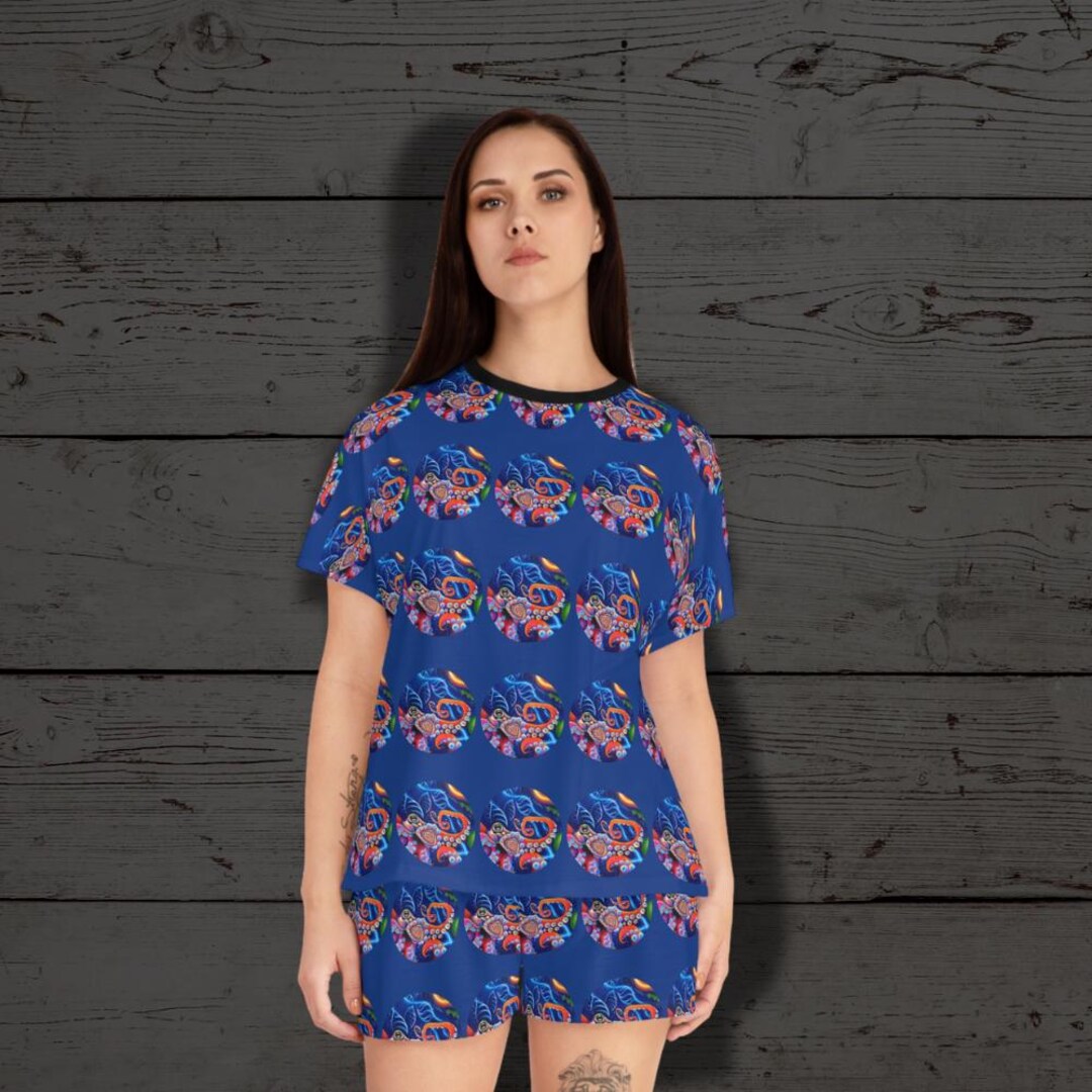 Octopus Pajama Set, Cute Octopus PJ Set, Fun Octopus Sleepwear ...