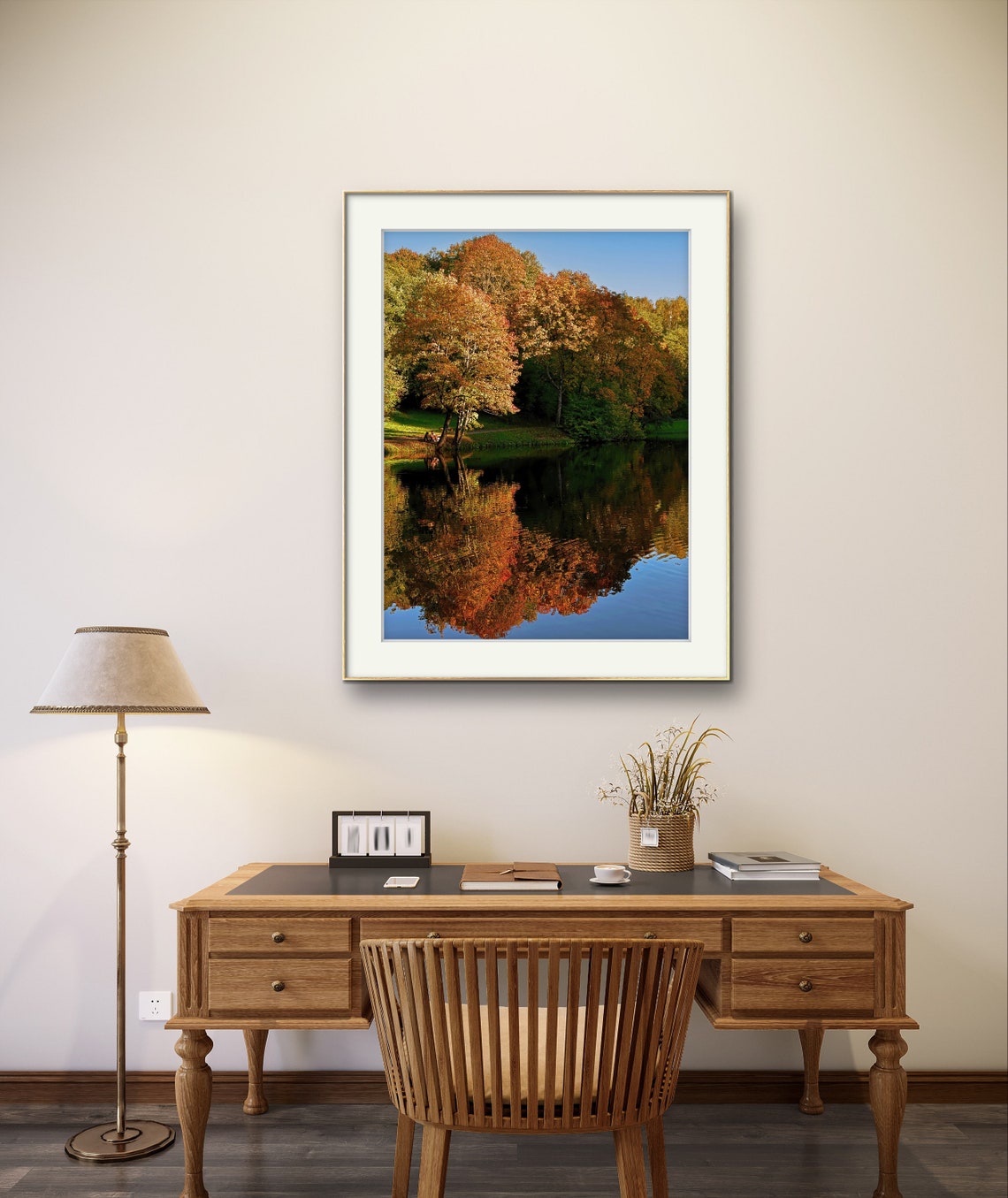Autumn Forest Lake Poster Print | Landscape | Autumn Printable | Photo ...