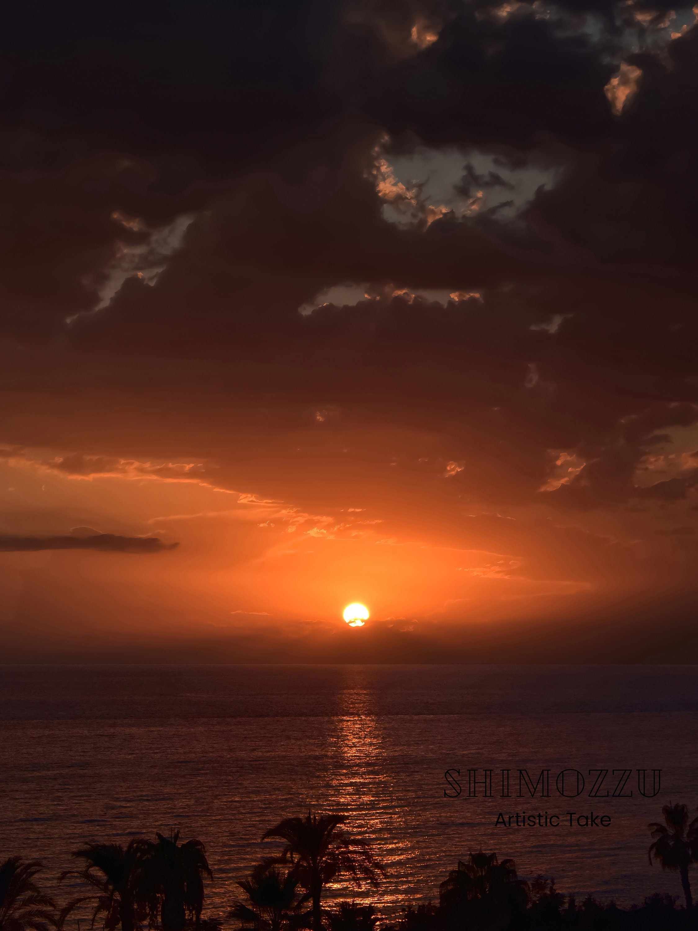 Ocean Beach Sunset Poster Print Landscape Printable Tropical Photo ...