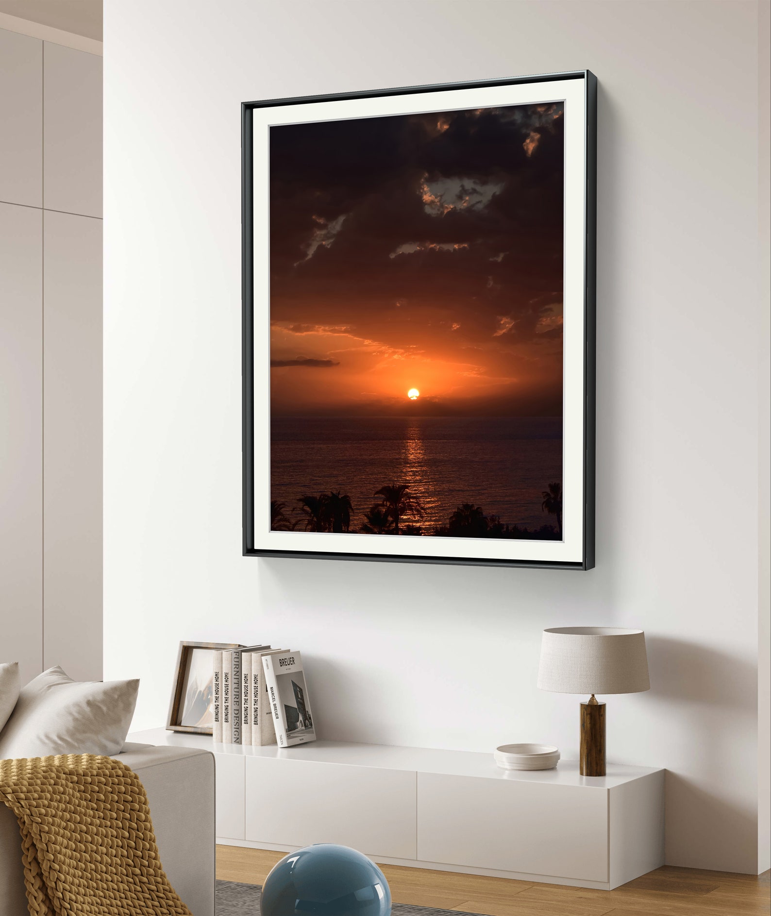 Ocean Beach Sunset Poster Print Landscape Printable Tropical Photo ...