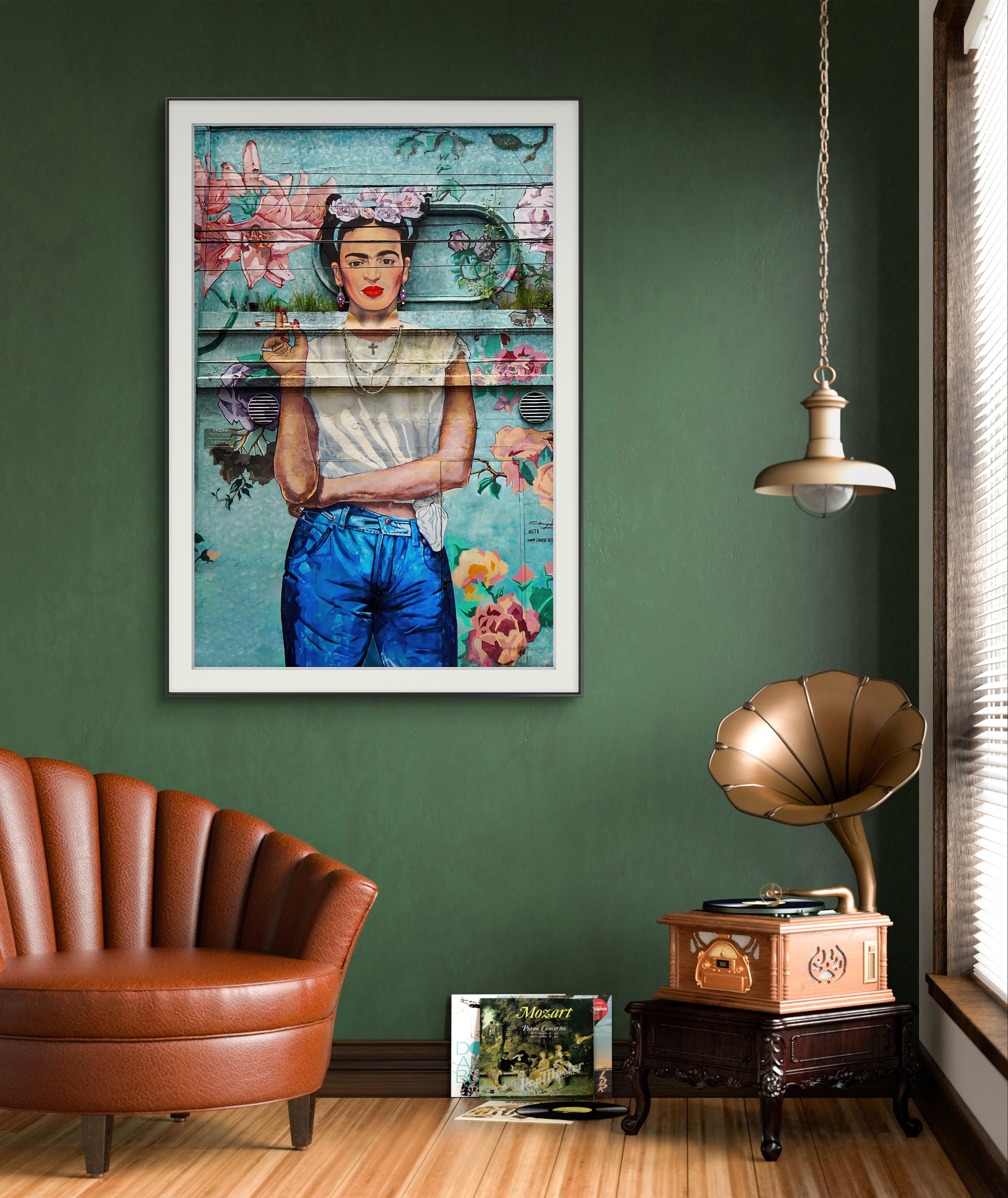Frida Kahlo Graffiti Mural Poster Print Buenos Aires Street Art Poster ...