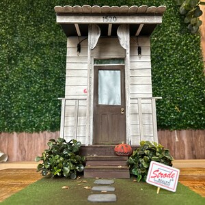 Handmade Halloween Diorama : Porch and Part Garden of the Myres ...