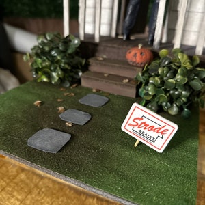 Handmade Halloween Diorama : Porch and Part Garden of the Myres ...