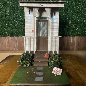 Handmade Halloween Diorama : Porch and Part Garden of the Myres ...