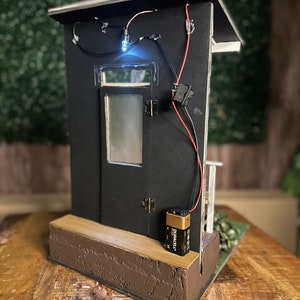 Handmade Halloween Diorama : Porch and Part Garden of the Myres ...