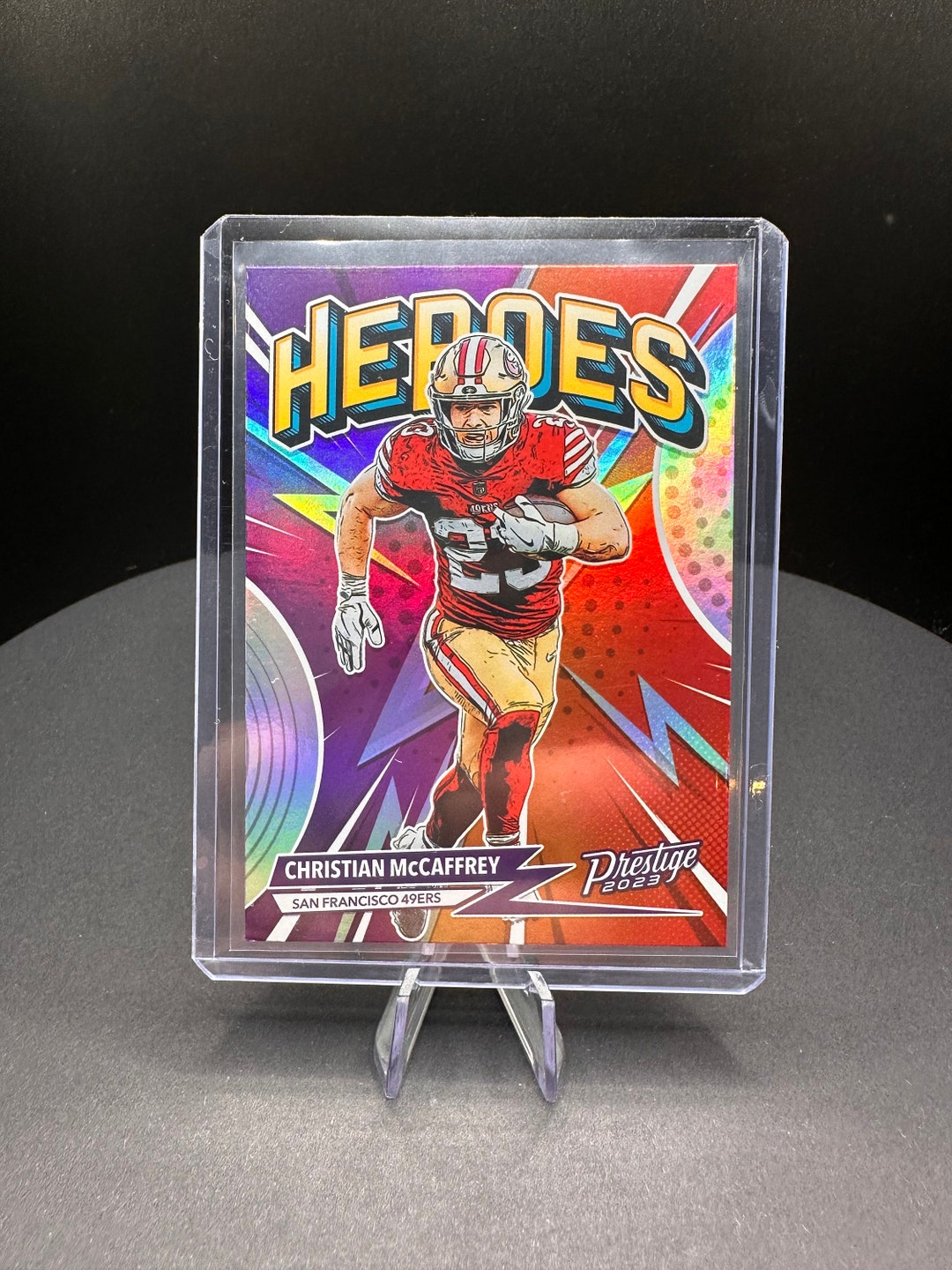 Christian Mccaffrey 2023 Panini Prestige Holo Heroes Card H-9 San ...