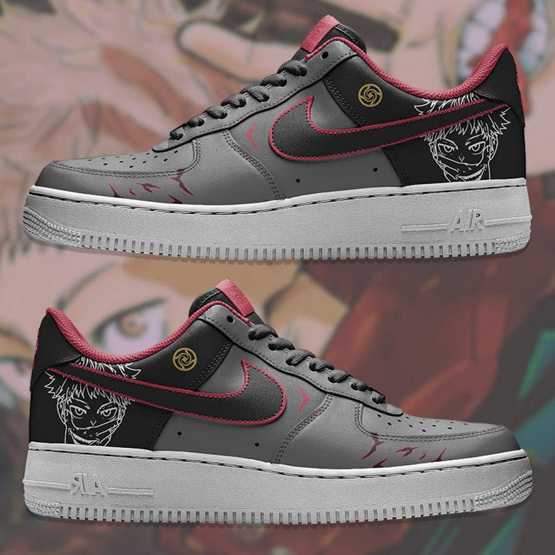 Custom Sneakers Air Force 1 Hand Painted Yuji Itadori Jujutsu Kaisen ...