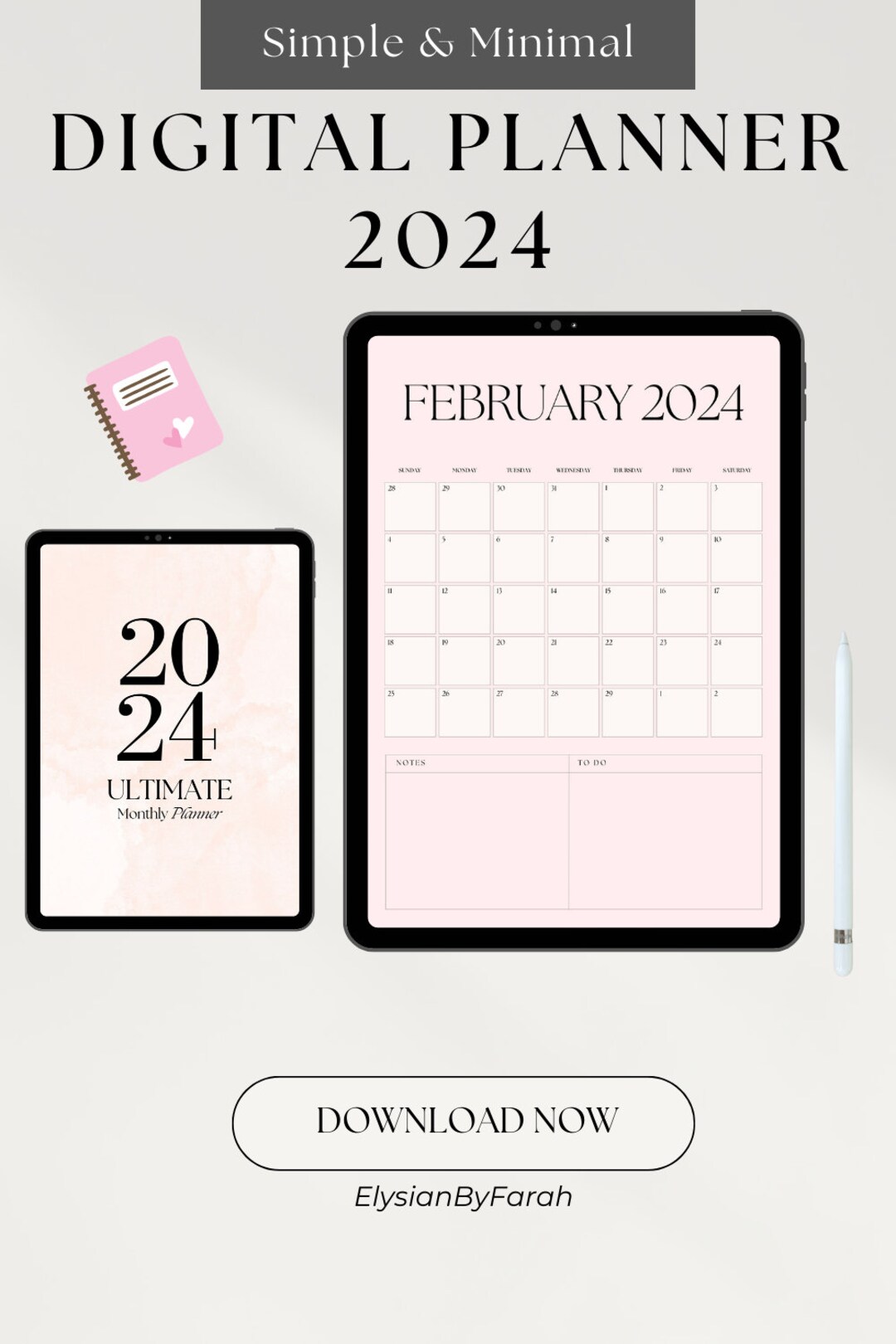 Digital Planner Canva Template- Goodnotes, Ipad, Notability, Canva ...