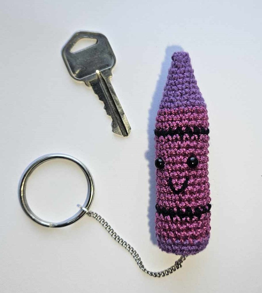 Crayon Keychain - Etsy