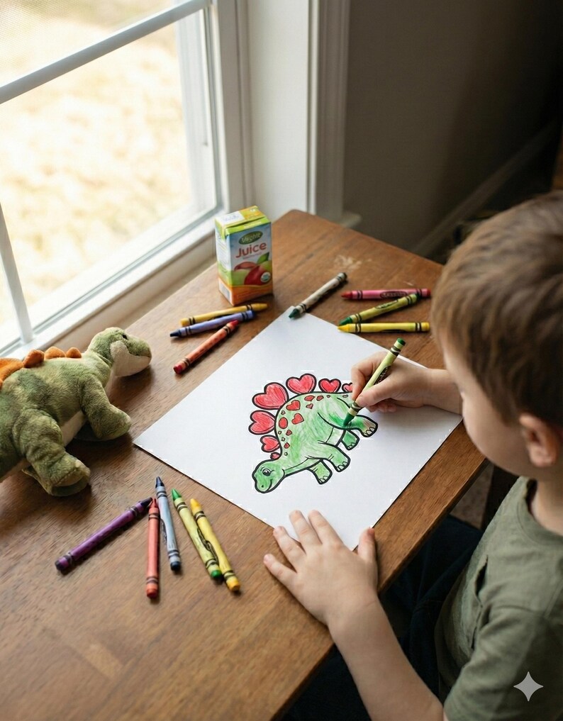 Dino Mite Valentine Coloring Pages | Cute Dinosaur Valentine | T-rex ...