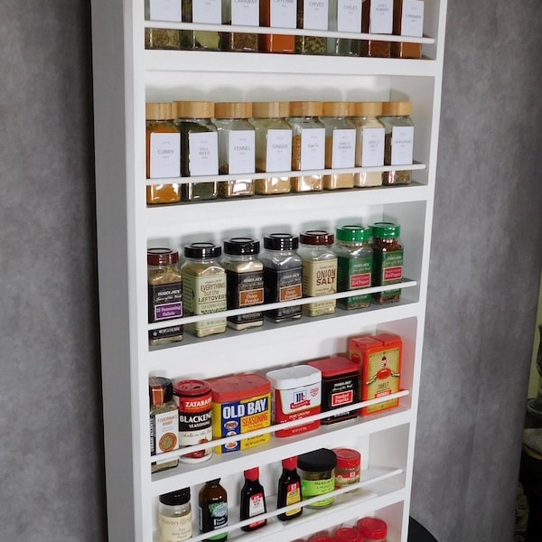 Wood Spice Rack Wall Mount - Etsy