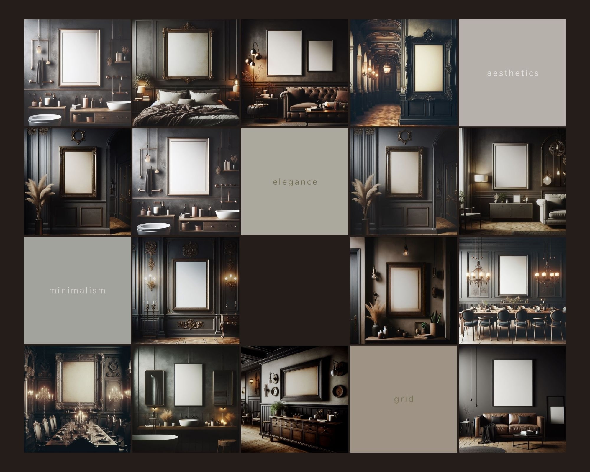 24 Luxury Penthouse Mockups / Luxury Townhouse Mock up / Frame Mockup ...