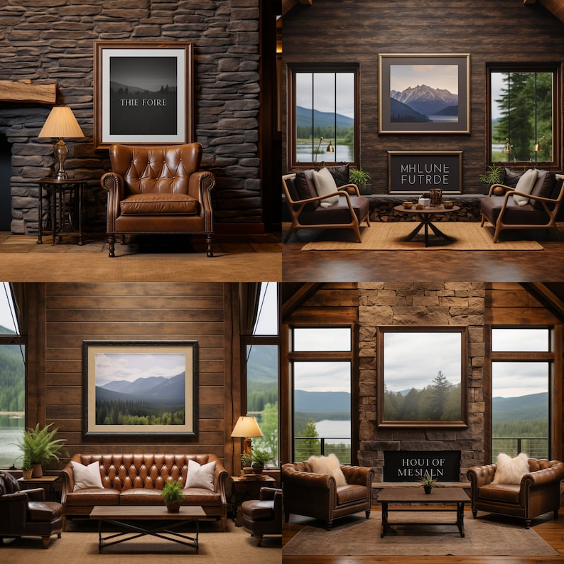 24 High Resolution Mockups / Luxury Farmhouse Style Mock Ups / Wall Art ...