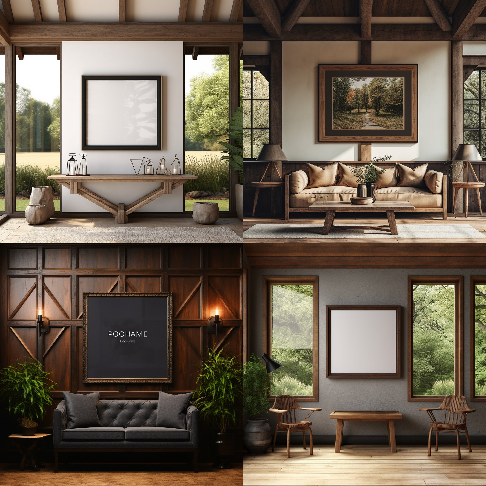 24 High Resolution Mockups / Luxury Farmhouse Style Mock Ups / Wall Art ...