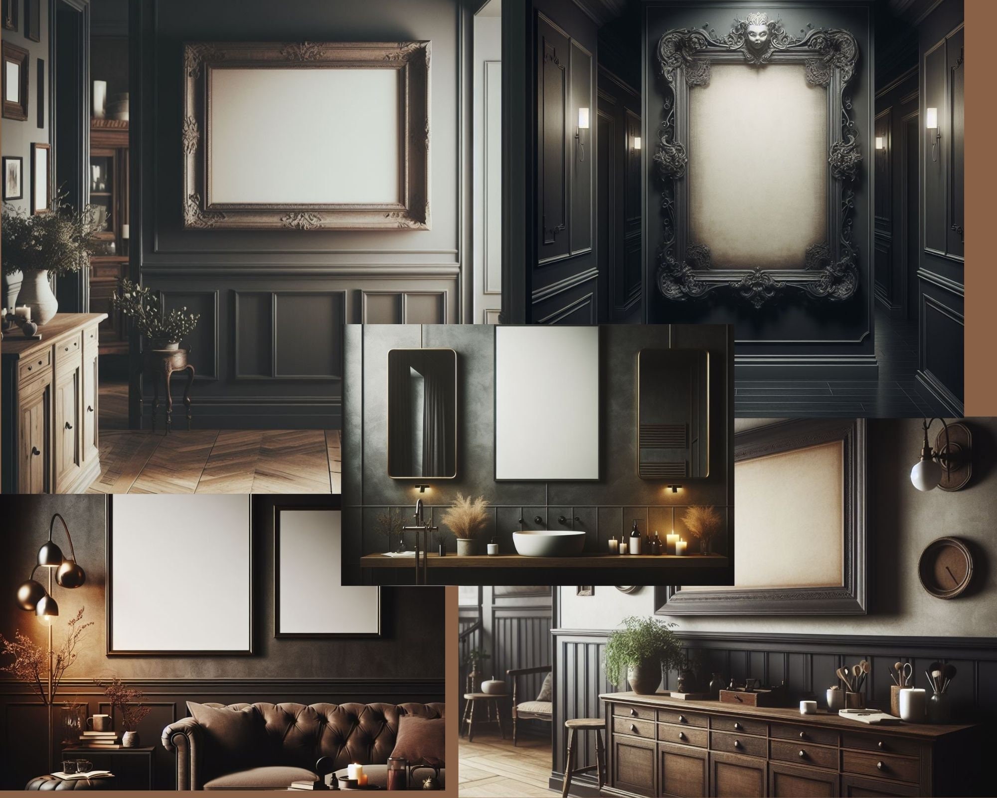 24 Luxury Penthouse Mockups / Luxury Townhouse Mock up / Frame Mockup ...