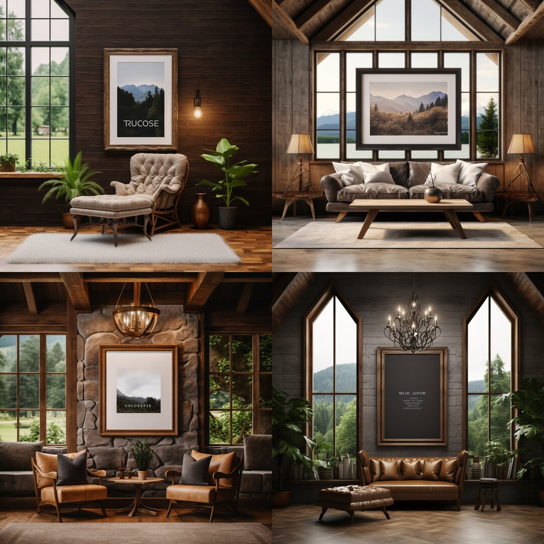 24 High Resolution Mockups / Luxury Farmhouse Style Mock Ups / Wall Art ...