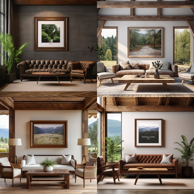 24 High Resolution Mockups / Luxury Farmhouse Style Mock Ups / Wall Art ...