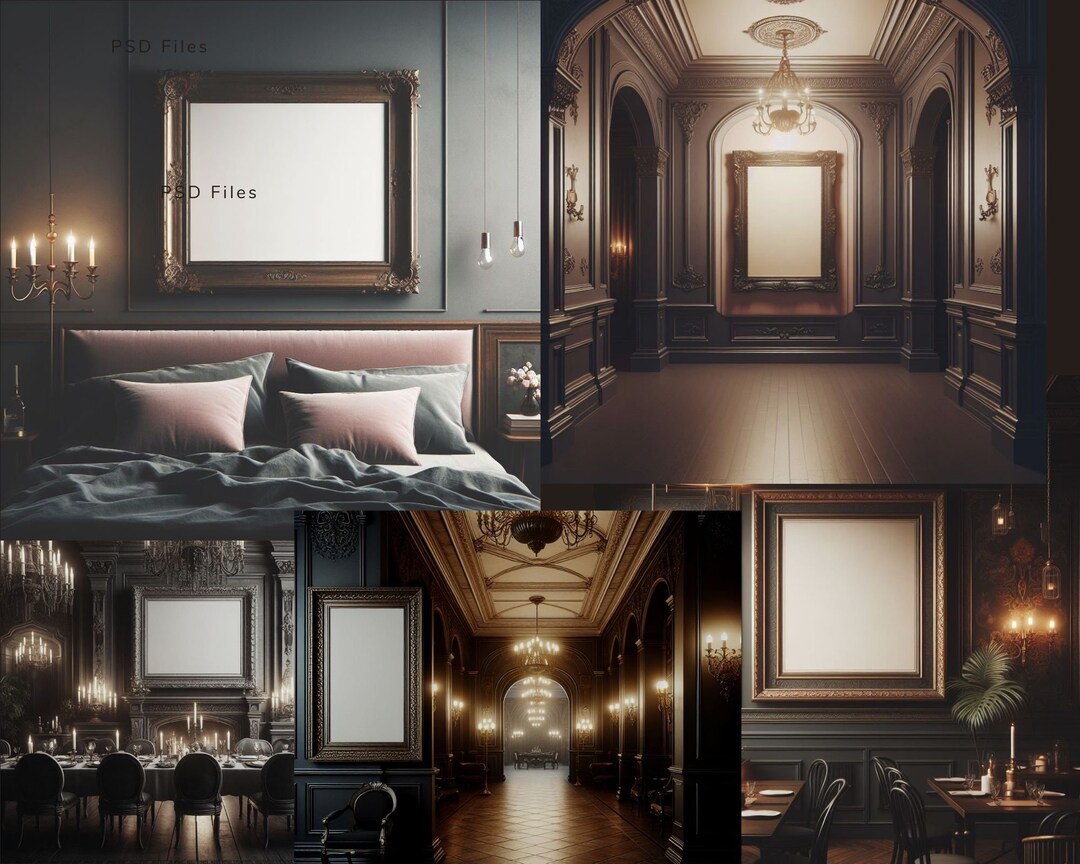 24 Luxury Penthouse Mockups / Luxury Townhouse Mock up / Frame Mockup ...
